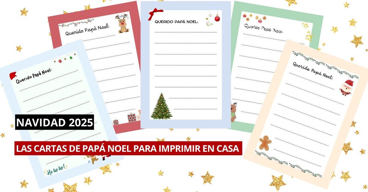 Descarga e imprime tu carta favorita para escribir a Papá Noel y no te ...