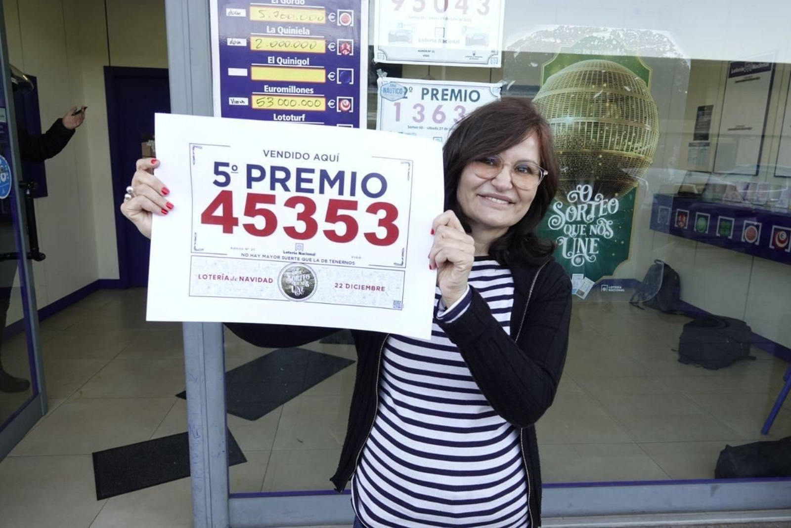 Un quinto madrugador de la Lotería de Navidad 2023 ‘pilló’ a la lotera ...