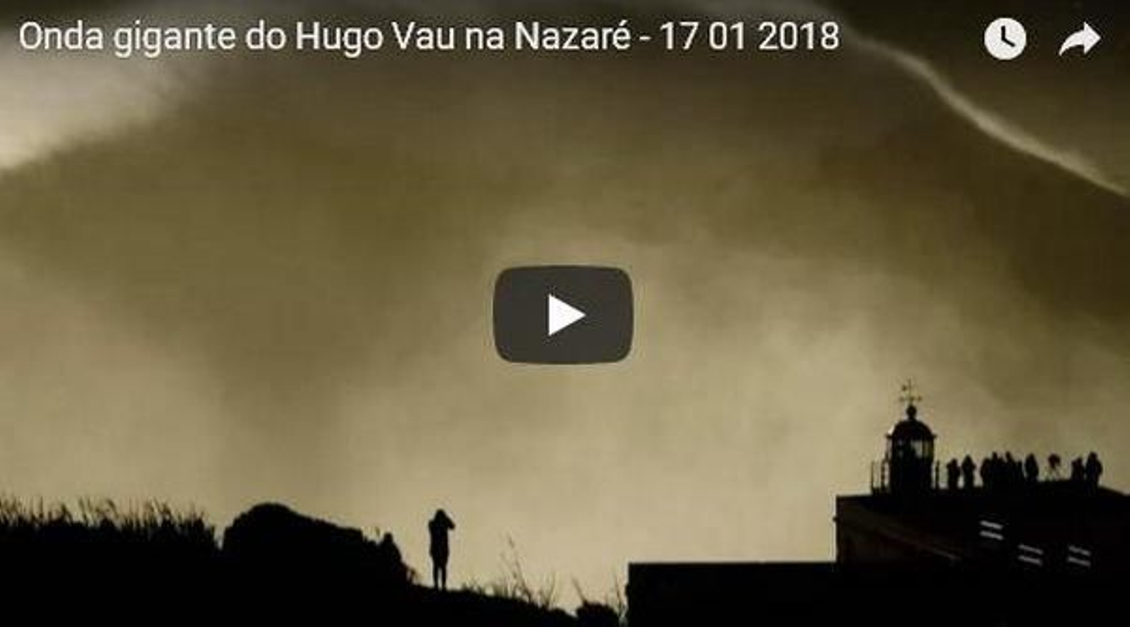 El portugués Hugo Vau surfeó una ola que podría superar los 35 metros