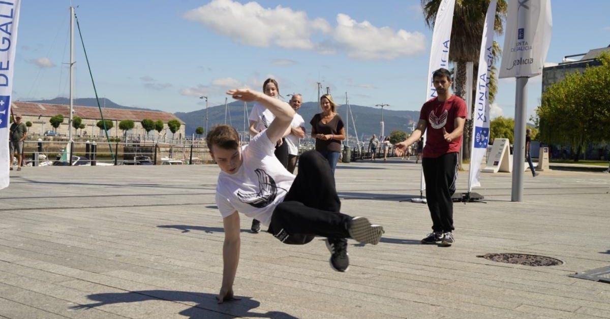 Ken Swift, juez de Break Dance en O Marisquiño