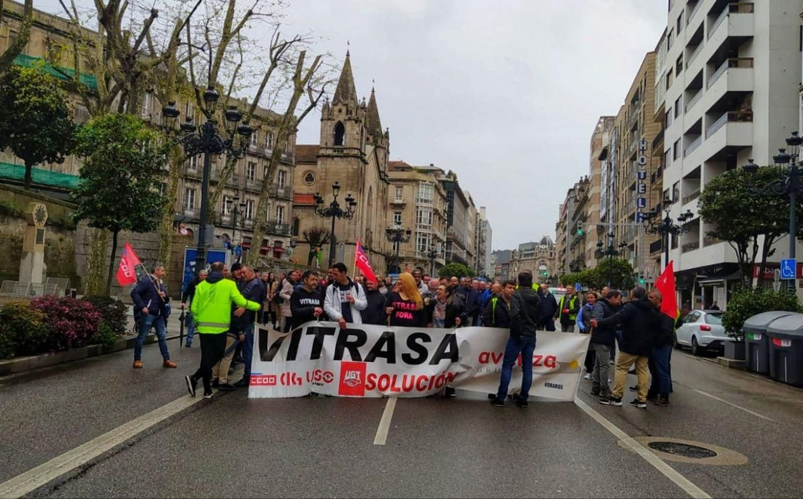Vitrasa inicia una huelga total de tres jornadas