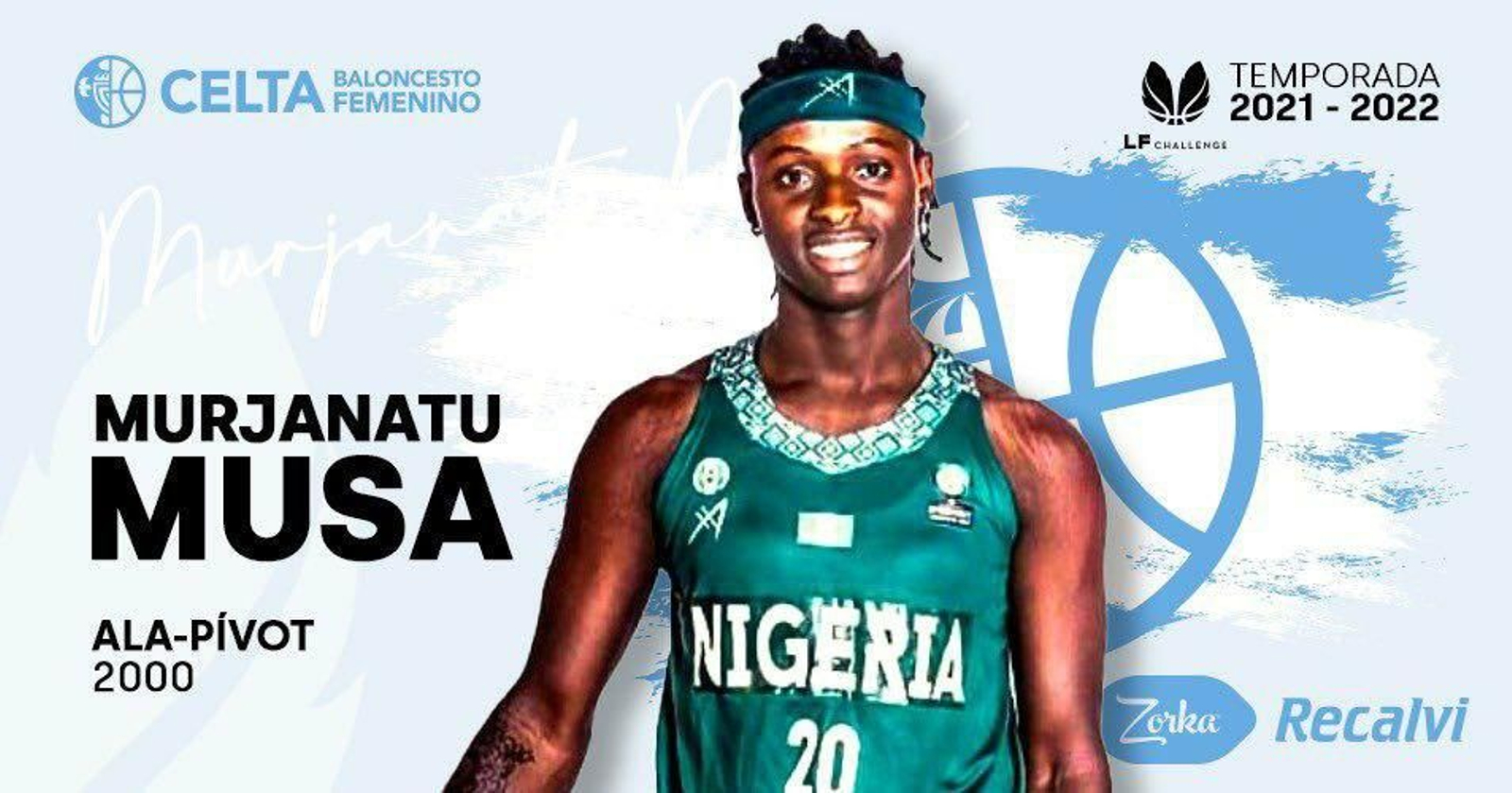 El Celta Zorka Recalvi oficializa la llegada de Murjanatu Musa