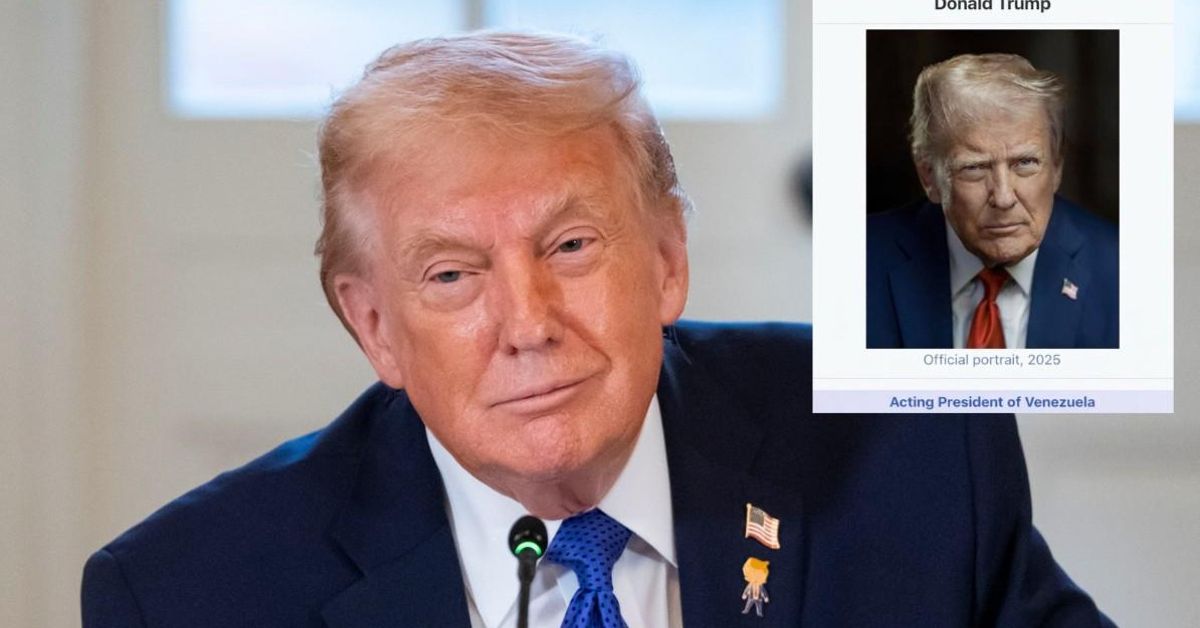 Trump comparte una captura editada de Wikipedia en la que figura como ...