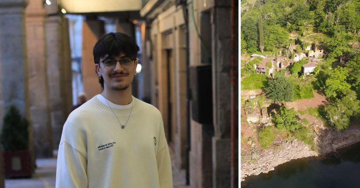 Alejandro López, premio de rehabilitación en una aldea de Parada de Sil