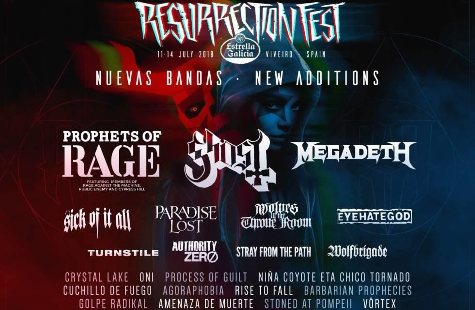 Jello Biafra, Powerflo, Frank Carter, Tremonti e Angelus Apatrida completan o Resurrection 2018