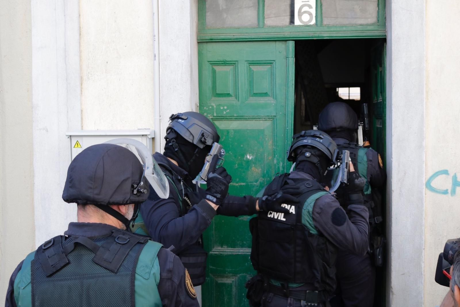 El operativo de la Guardia Civil en Vigo