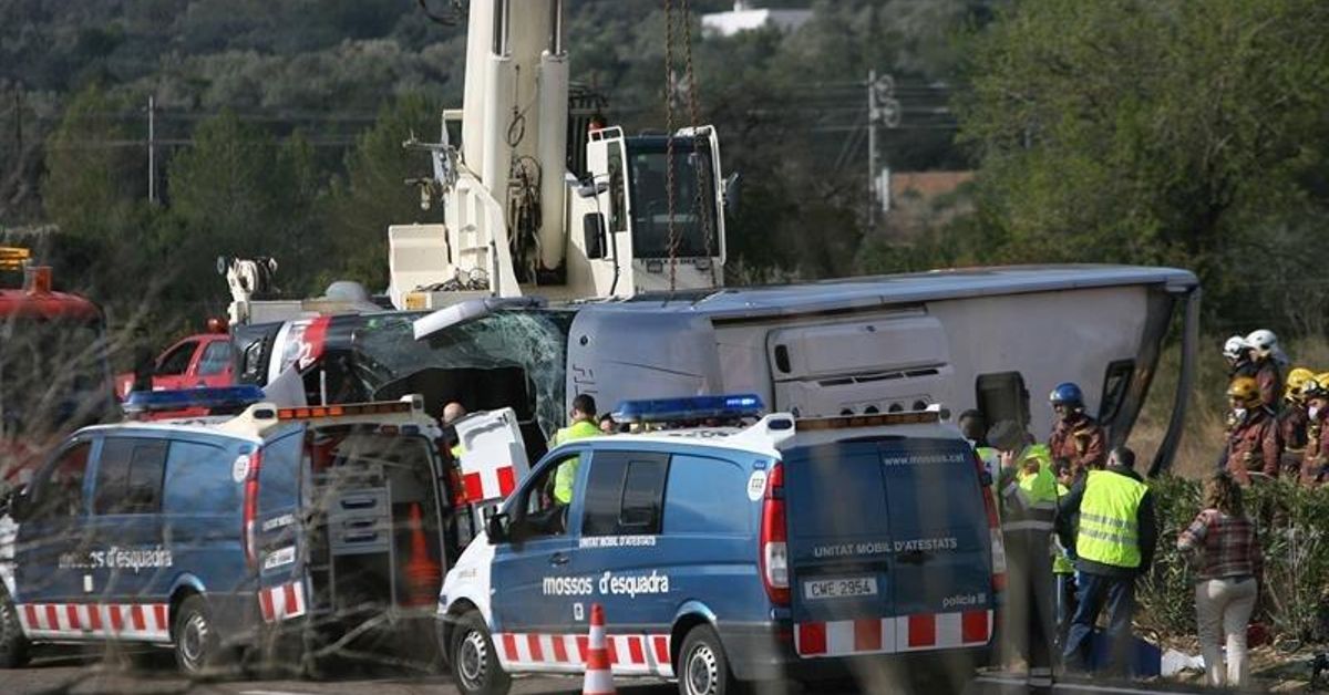 Las 13 fallecidas en el accidente de Tarragona no llevaban cinto de ...