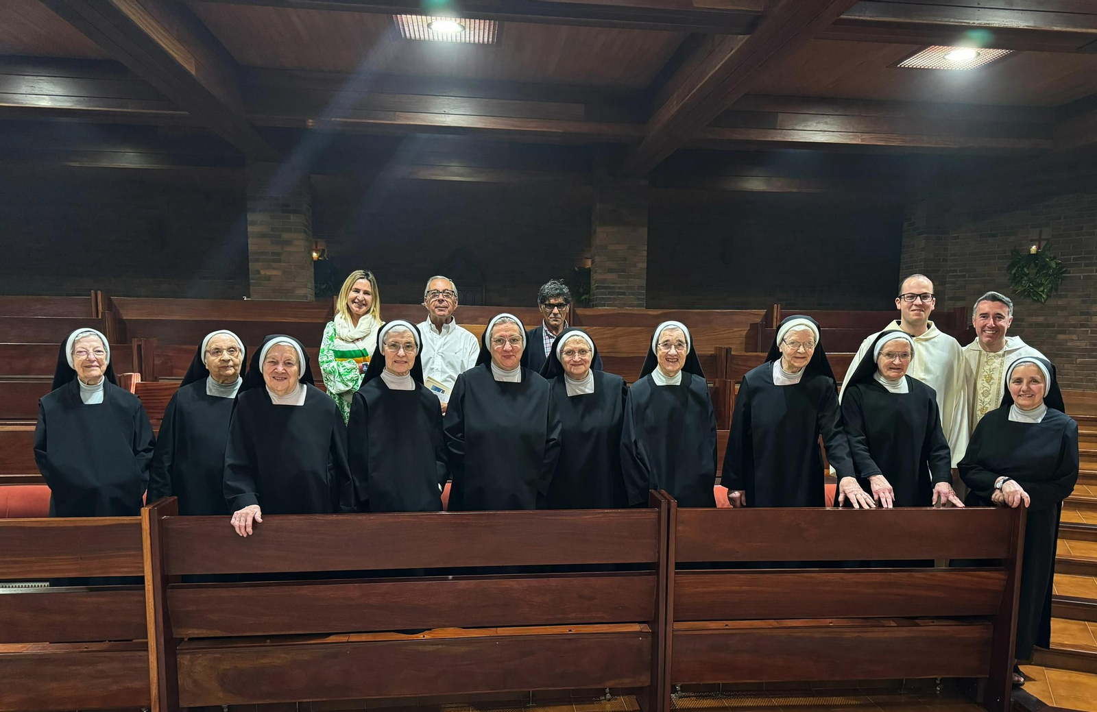 La oración, a cargo de las monjas de Trasmañó