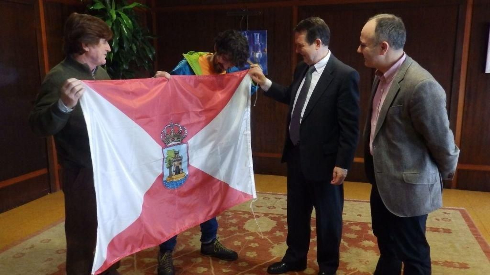La bandera de Vigo, a la Antártida