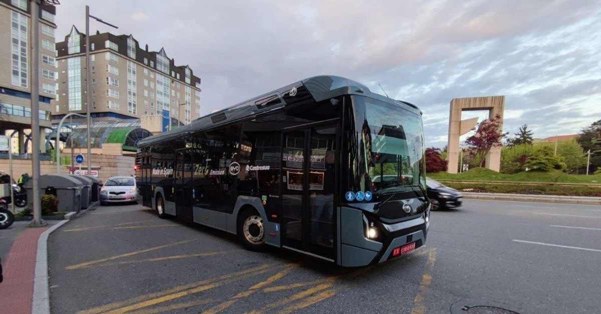 Vitrasa prueba un nuevo bus eléctrico en Vigo