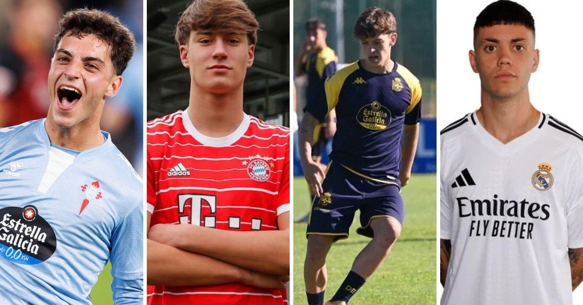 Los siete futbolistas jóvenes nacidos en Ourense que apuntan a la élite