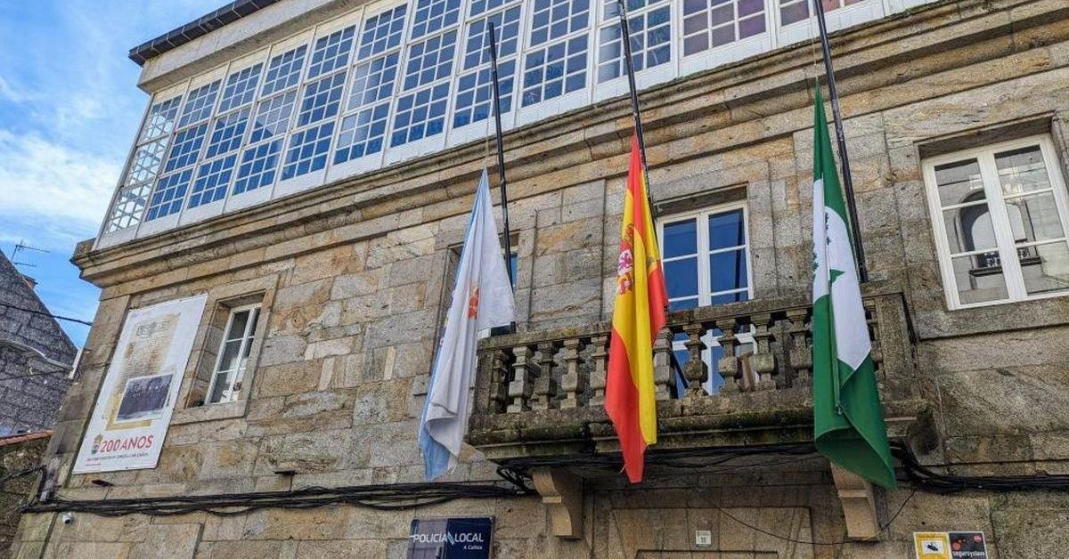 Segundo día de luto en A Cañiza por la muerte de dos trabajadores