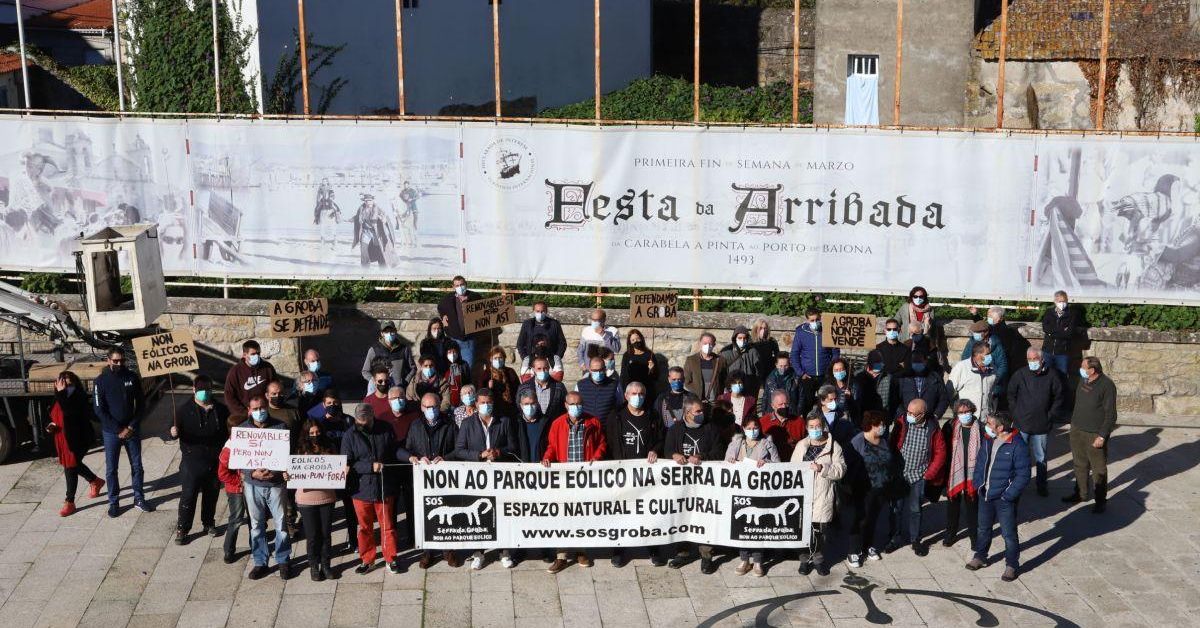 SOS Groba mantiene la presion contra el parque eólico anulado