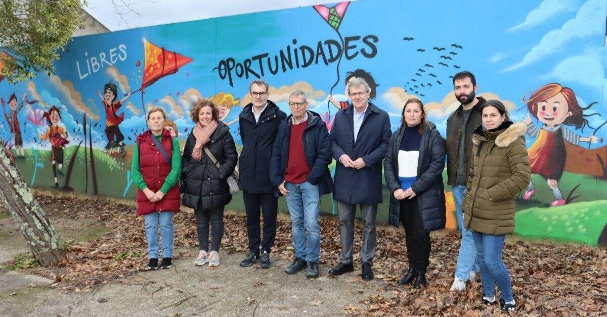 O CEIP de Cenlle expón un mural pola igualdade de xénero