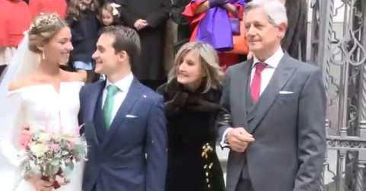 Josema Yuste, emocionado en la boda de su hija Ana