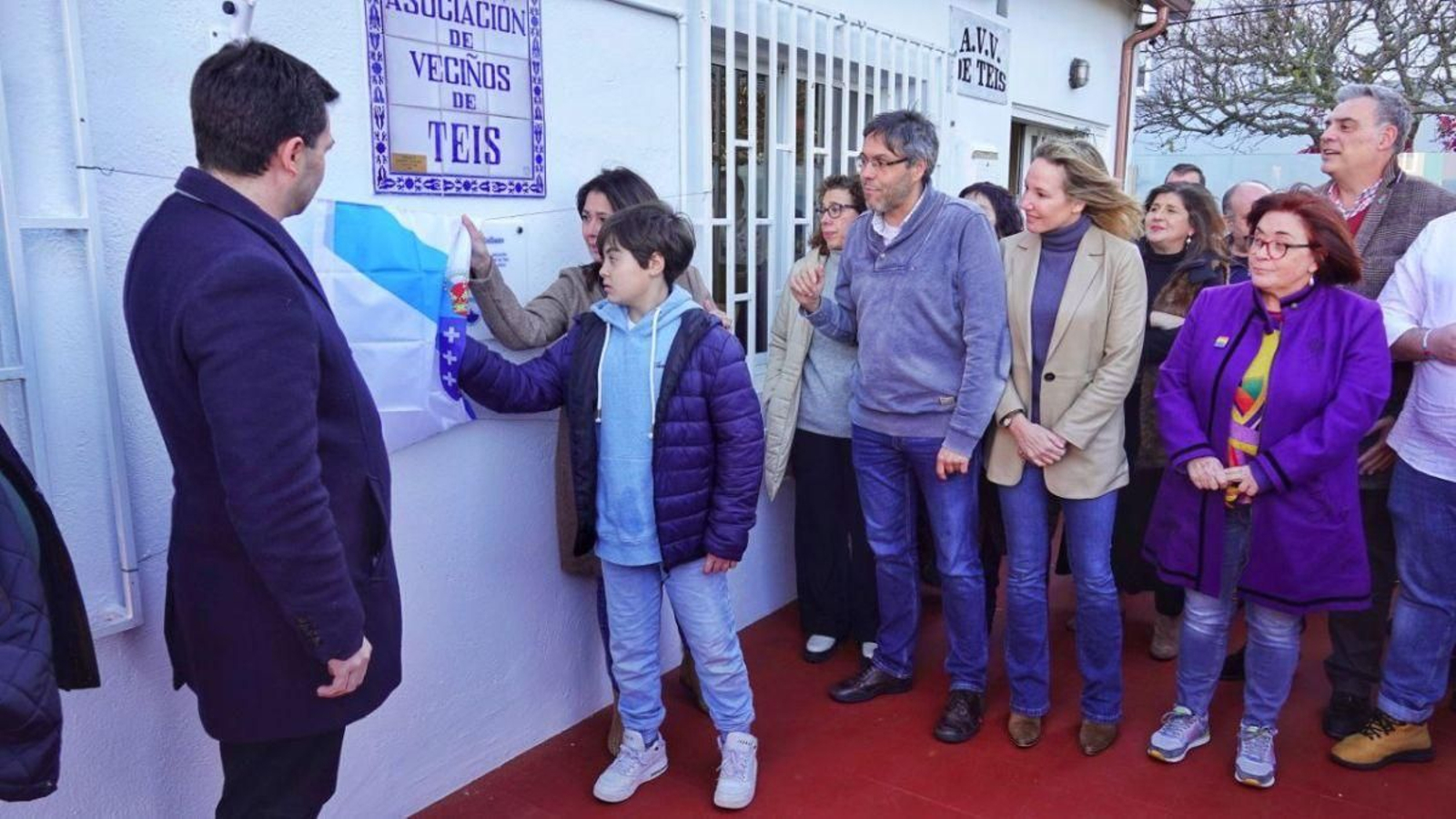 Homenaje vecinal en Teis a Antonio Collazo