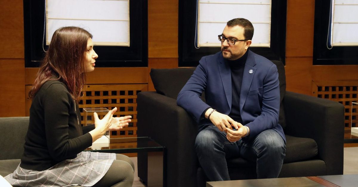 Adrián Barbón y Violeta Alonso, hablan en Oviedo de la circunscripción ...