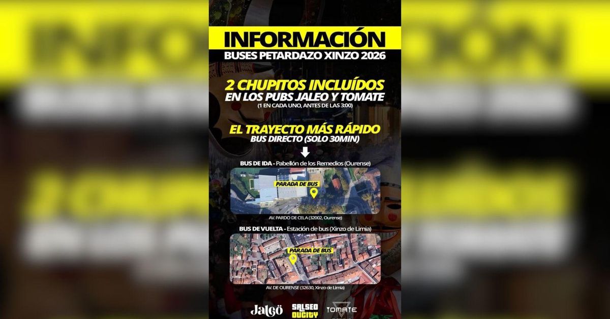 ¿Sabe usted que chupitos, buses y Entroido, se dan cita en Xinzo?