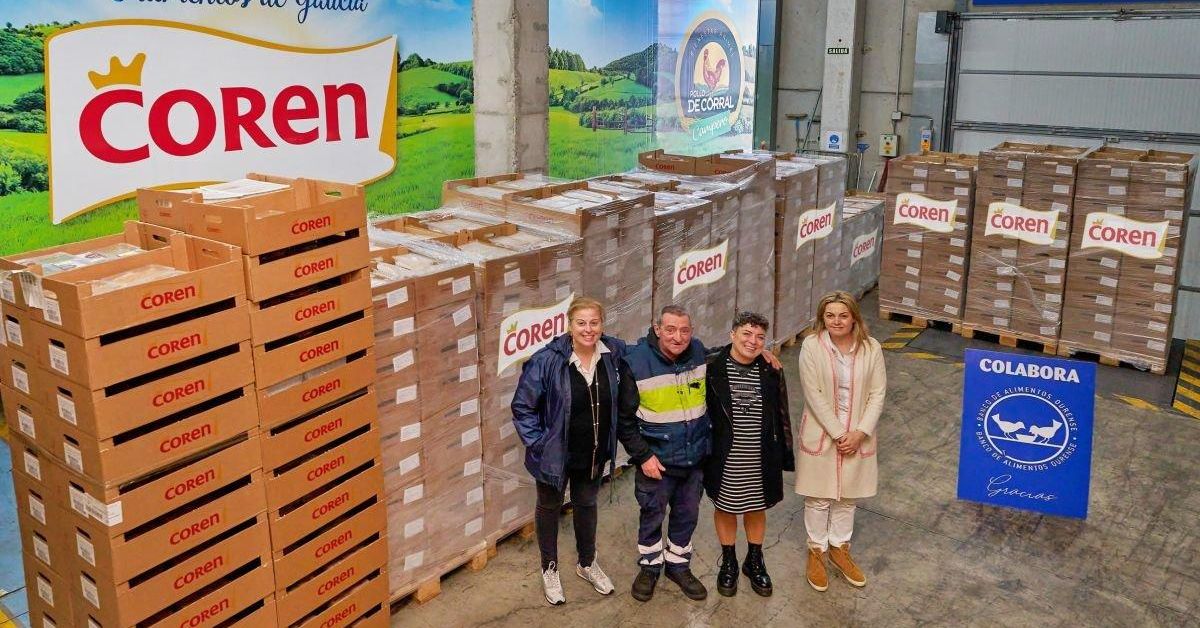Coren donó 100 toneladas de comida a familias vulnerables